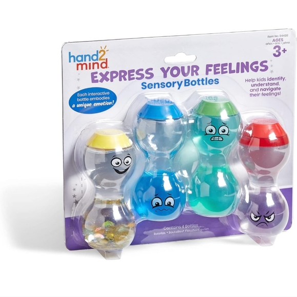 Toys | Sensory Bottles For Kids 3 Express Your Feelings Visual Sensory ...